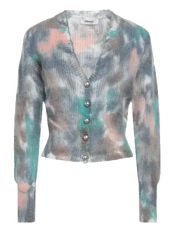 DIMORA Cardigan In Tie-dye Knit - Blue