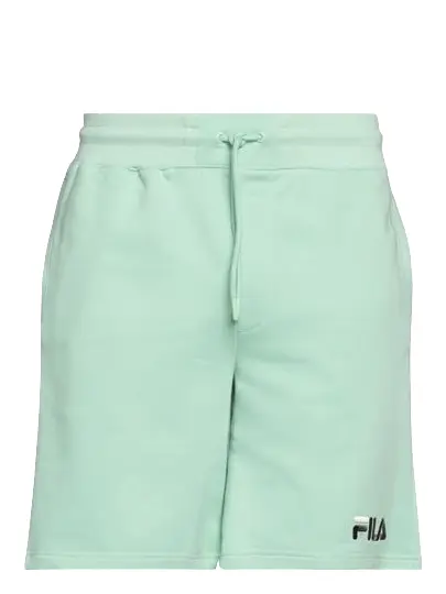 FILA Light Cotton Blend Bermuda Shorts - Green