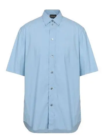 Emporio Armani Shirt Size Cotton, Polyamide, Elastane - Blue