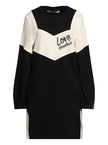 Moschino Mini Fleece T-shirt Dress - Black
