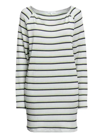 Patrizia Pepe Striped Knit Sweater - Off White