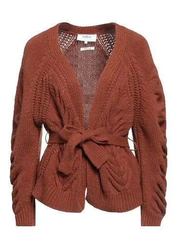 Ba&sh Knitted Cardigan With Belt - Brown