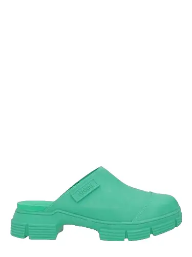 GANNI Rubber Mules - Green