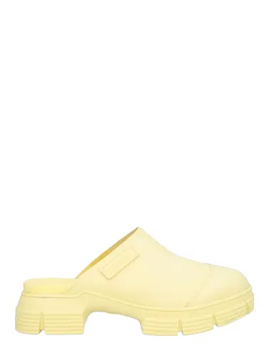 GANNI Rubber Mules - Yellow