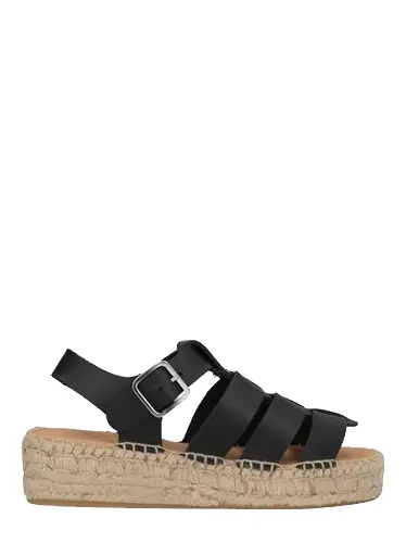 KANNA Espadrille Sandals - Black
