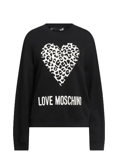 Moschino Printed Cotton Sweatshirt - Black