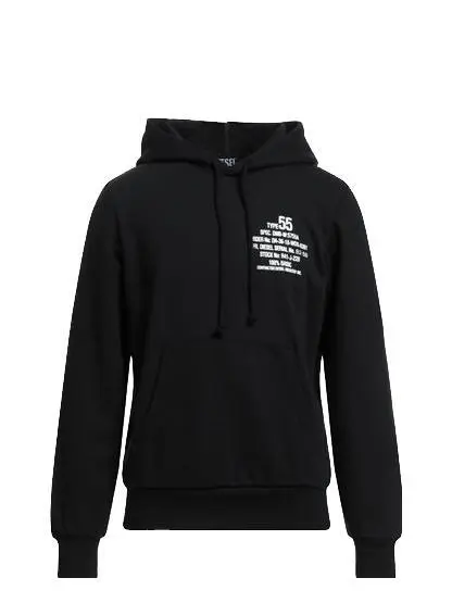 DIESEL® Hooded Sweatshirt With Print - Black