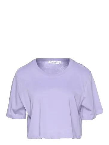Bolongaro Trevor Cotton Crop T-shirt - Purple