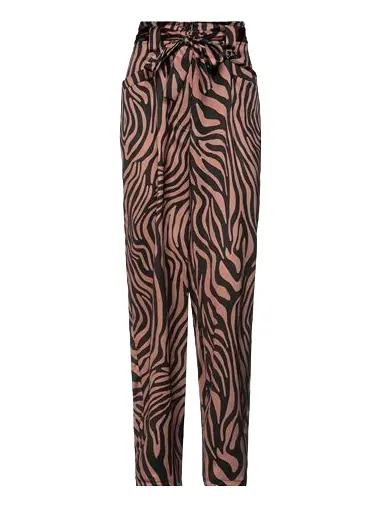 Relish Straight-leg Zebra-print Pants - Brown