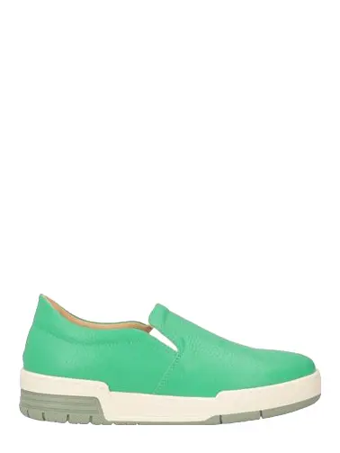 LEMARÉ Leather Slip-on Sneakers - Green