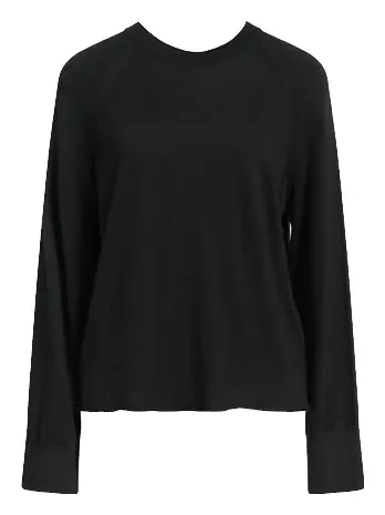 Alpha Studio Knitted Lightweight Sweater - Black