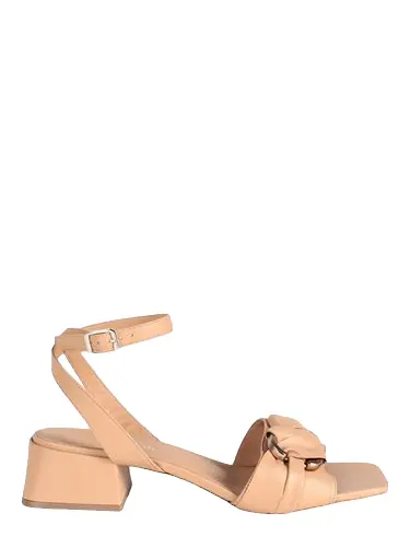 BRUNO PREMI Sheepskin Sandals - Beige
