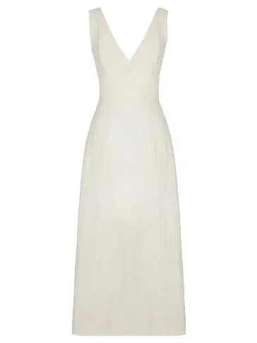 8 BY YOOX Sleeveless Midi Dress - White