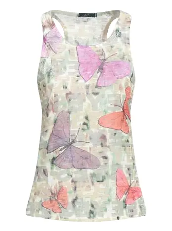 YES ZEE BY ESSENZA Printed Tank Top - Sage Green