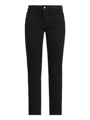 Emporio Armani High-waisted Slim-leg Pants - Black