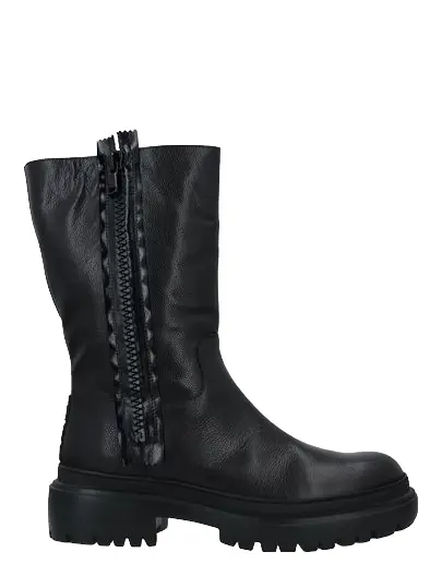 181 Ankle Boots In Calfskin Leather - Black