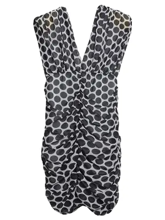 MOODY Polka Dot Mini Dress - Black