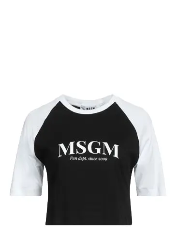 MSGM Cotton Jersey Tee - Black