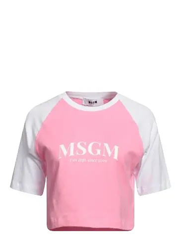 MSGM Cotton Jersey Tee - Pink