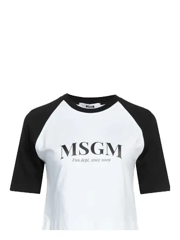 MSGM Cotton Jersey Tee - White