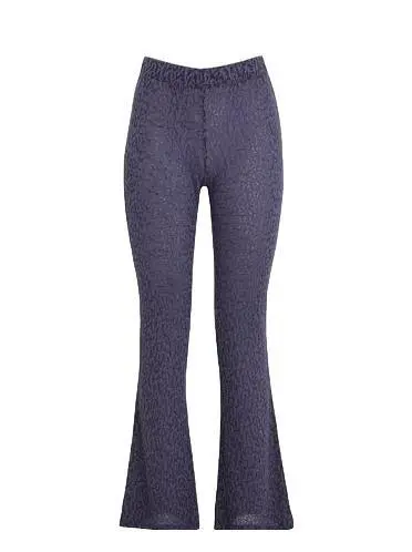 8 BY YOOX Lace Flared Pants - Navy