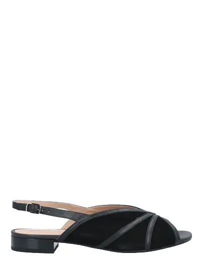 Geox Leather Slingback Sandals - Black