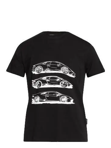 AUTOMOBILI LAMBORGHINI T-shirt Size Cotton, Elastane - Black