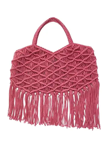 8 BY YOOX Fringed Tote Bag - Magenta