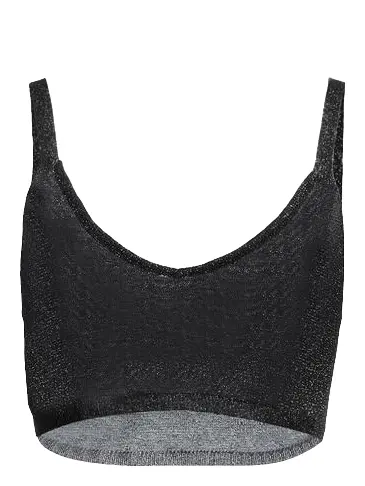 ANTONELLA RIZZA Knitted Crop Top - Black