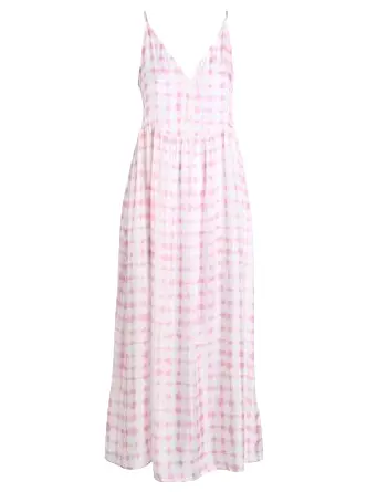 Arket Maxi Dress In Cupro Viscose Blend - Pink