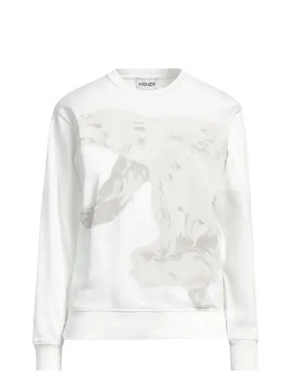 Kenzo Fleece Sweatshirt With Brand Logo - Off White