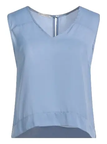 BIANCOGHIACCIO Satin Top - Blue