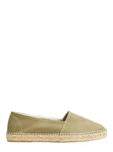 8 BY YOOX Round Toe Organic Cotton Espadrilles - Green