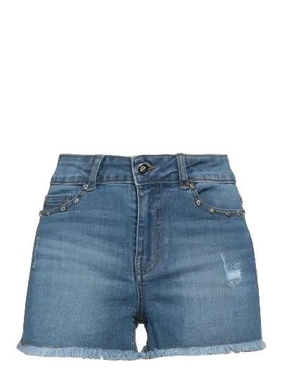 John Richmond Denim Hot Pants - Blue