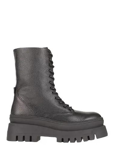 Steve Madden Leather Ankle Boots - Black