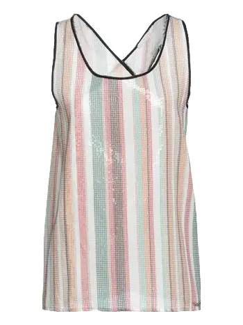 KORALLINE Striped Top - Beige