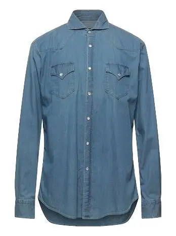 Brian Dales Denim Shirt Size Cotton, Elastane - Blue