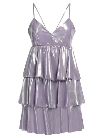 VICOLO Mini Tiered Dress - Purple