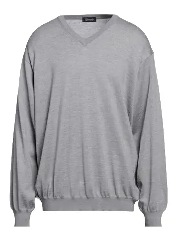 DRUMOHR Merino Wool V-neck Sweater - Grey