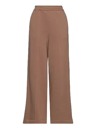 SOLOTRE Wide-leg Fleece Pants - Beige