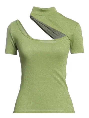 BERNA Knit Turtleneck Top - Green