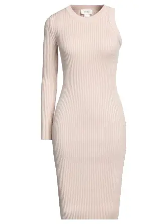 VICOLO Midi Knit Dress - Beige