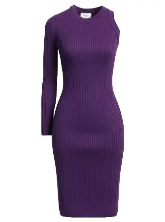 VICOLO Midi Knit Dress - Purple