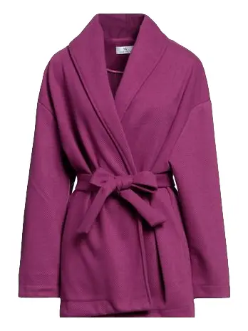 SIMONA A Striped Twill Blazer - Purple