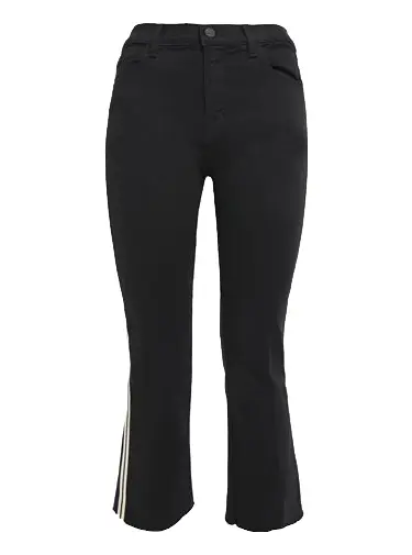 J Brand Boot-cut Jeans With Side Seam Stripes - Black