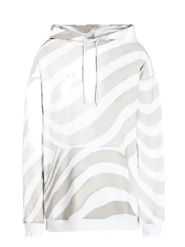 8 BY YOOX Striped Organic Cotton Hooded Sweatshirt - White