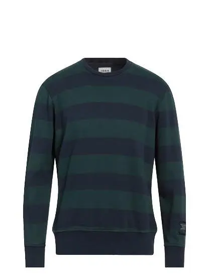 BERNA Cotton Striped Sweatshirt - Navy