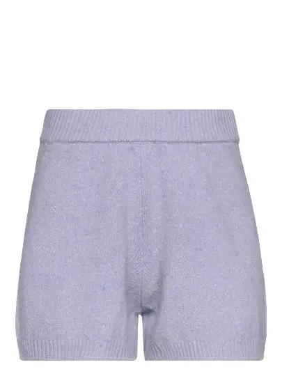 VICOLO Knitted High-waisted Shorts - Purple