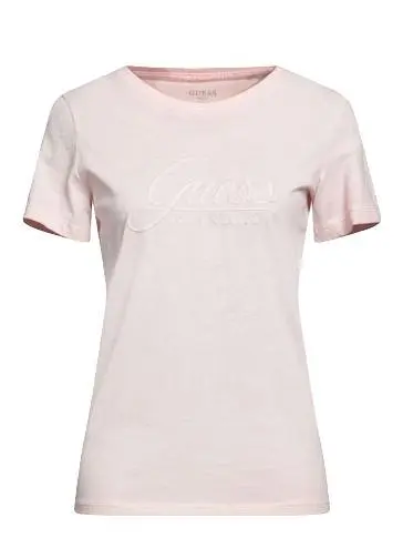 Guess Logo-print Jersey T-shirt - Pink