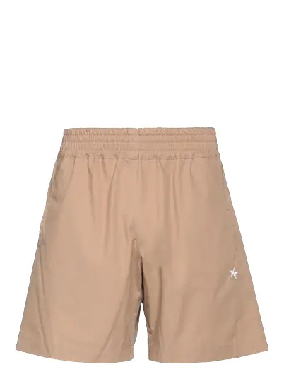 THE EDITOR Cotton Shorts - Beige